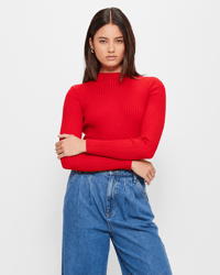 Long Sleeve Knit Skivvy - Lily Loves - Red | Target Australia