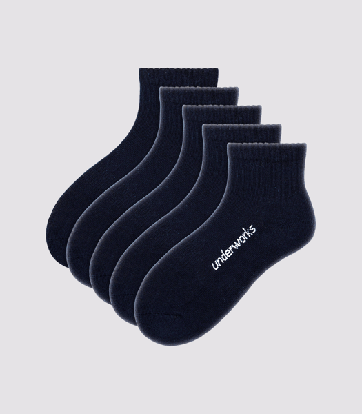 Kids Underworks Cushioned Sport Quarter Crew Socks 5 Pack | Target ...