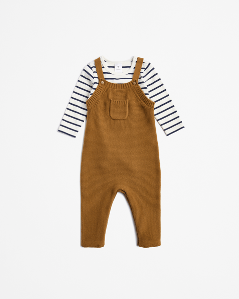 Baby Boy Knit Overall and Top 2 Piece Set | Target Australia