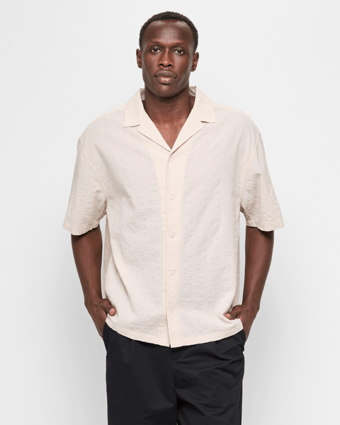Short Sleeve Textured Shirt - Commons - Sand | Target Australia