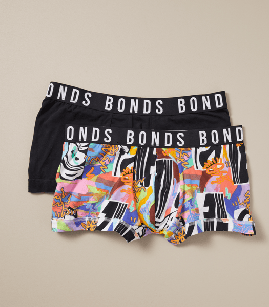 Bonds 2 Pack Icons Kris Andrew Small Trunks | Target Australia