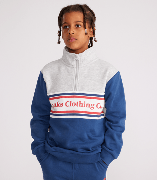 Mooks Zach Qtr Zip Splice Jumper | Target Australia