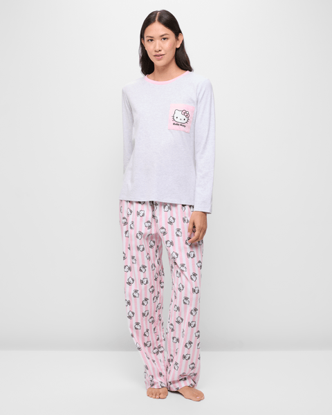 Family Matching Hello Kitty Womens Knit Flannelette Pyjama Set | Target ...
