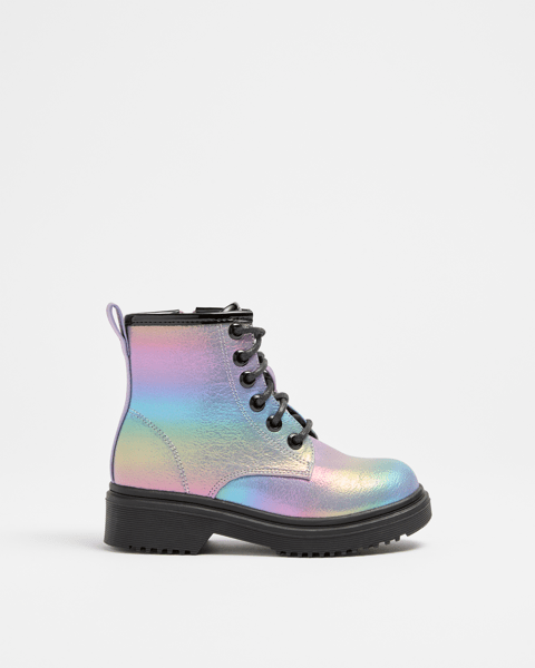 Girls Cleat Sole Lace Up Boot - Blondie | Target Australia