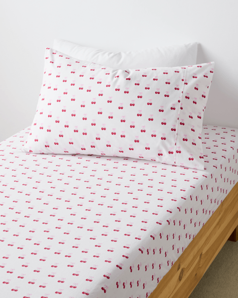Cherry Australian Cotton Fitted Sheet Set | Target Australia