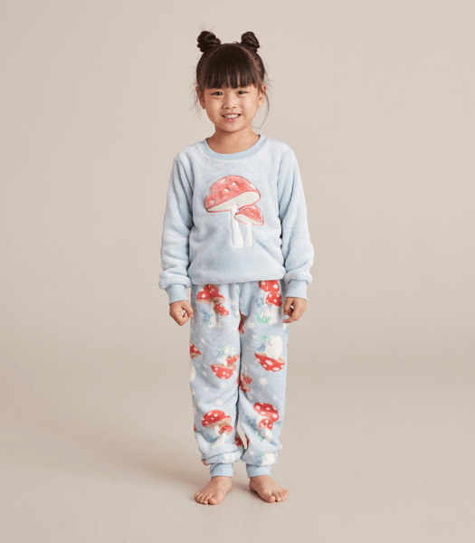 Mushroom Fleece Pyjama Set | Target Australia