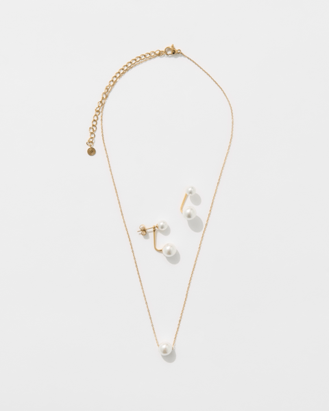 Waterproof 2 Pack Faux Pearl Bead Jewellery Set | Target Australia