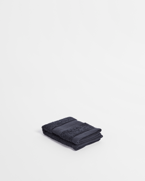 Grandeur Australian Cotton Face Washers 2 Pack - Midnight Black ...