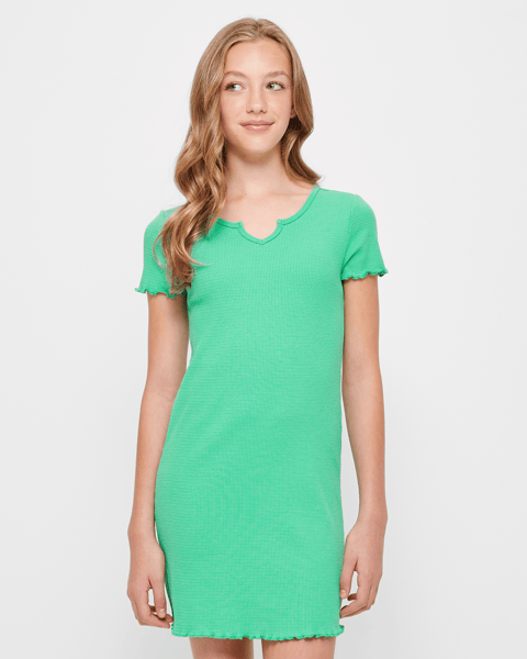 V Knit Waffle Dress | Target Australia