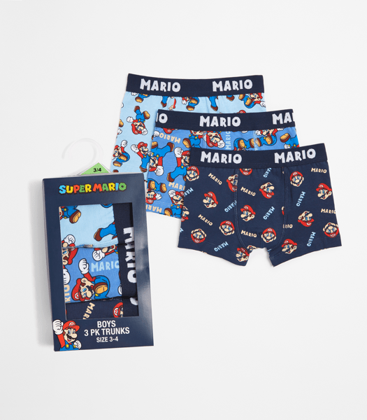 Super Mario Trunks Gifting 3 Pack Pack | Target Australia
