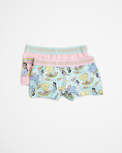 Girls Disney Princess 2 Pack Shorties | Target Australia