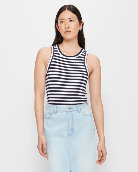 Australian Cotton Racer Front Tank Top | Target Australia