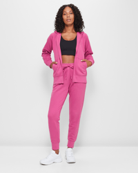 Active Fleece Cuffed Trackpants - Dusty Berry | Target Australia