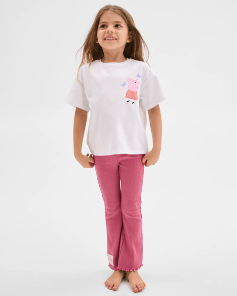 Peppa Pig Australian Cotton Top and Flare Pants Set | Target Australia