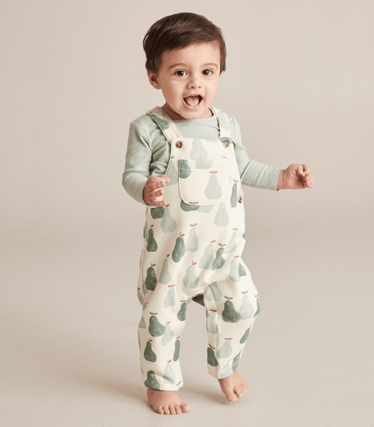 2 Piece Baby Organic Cotton Fleece Overall and Top Set | Target Australia