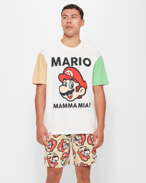 Adult Unisex Family Matching Super Mario Cotton Pyjama Set | Target ...