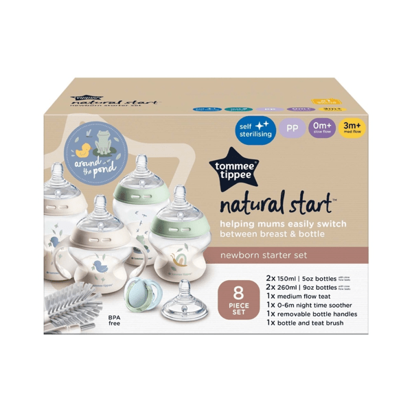 8 Piece Tommee Tippee Natural Start Newborn Starter Set | Target Australia