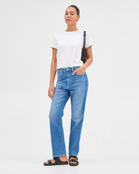 High Rise Full Length Straight Denim Jeans - Bella | Target Australia