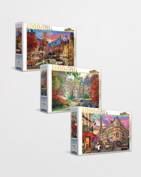 Harlington 1000 Piece Jigsaw Puzzle - Castles & Cottages - Assorted ...