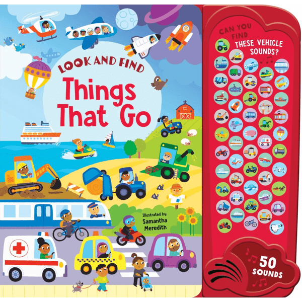 Look & Find - 50-Button Mega Sound Book - Things That Go | Target Australia