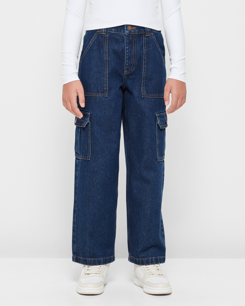Denim Cargo Pants | Target Australia