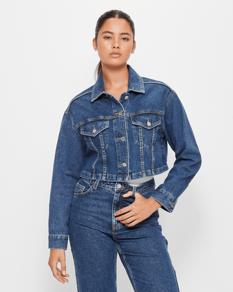 Crop Denim Jacket - Lily Loves | Target Australia