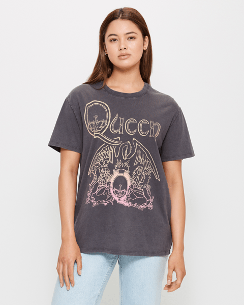Queen Crew Neck Boxy T-Shirt | Target Australia