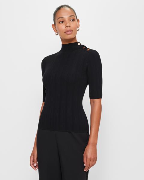 Mock Neck Knit Top - Preview | Target Australia