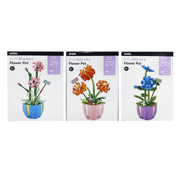 Mini Blocks Flower Series: Flower Pot, Assorted - Anko | Target Australia