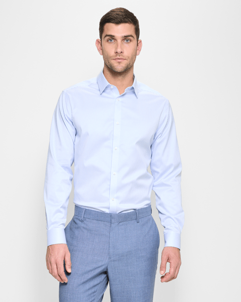 Long Sleeve Easy Care Stripe Shirt - Preview | Target Australia