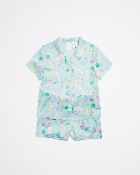 Mermaid Satin Pyjama Set | Target Australia