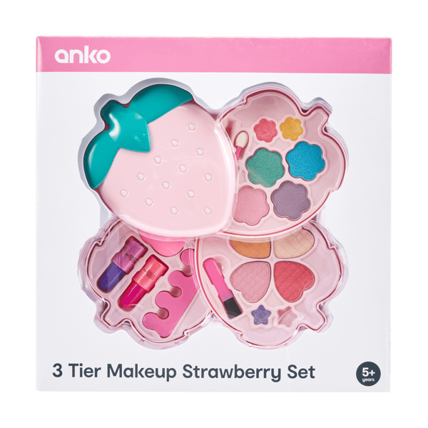 3 Tier Makeup Strawberry Set | Target Australia