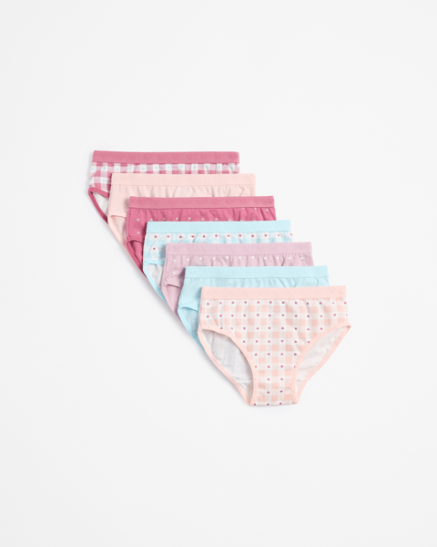 Younger Girls Underwear Briefs 7 Pack - Maxx - Pink Hearts | Target ...