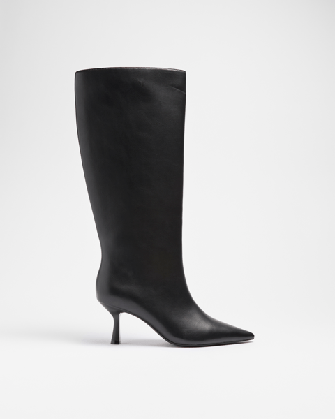 Womens Point Toe Kitten Heel Long Boot - Evie | Target Australia