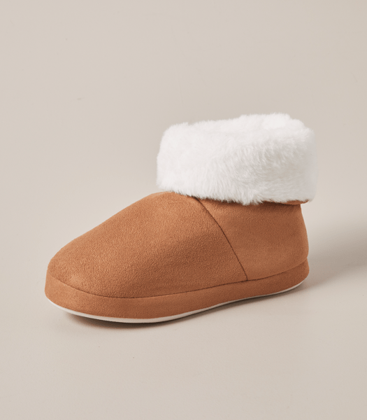 Youth Fluffy Turn Down Slipper Boots | Target Australia