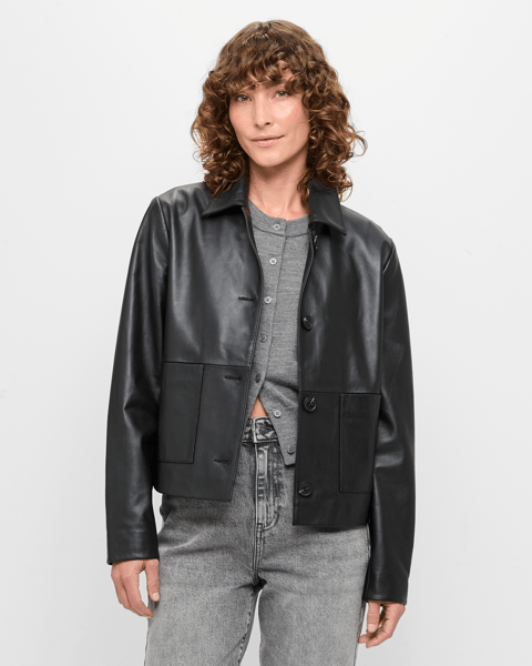 Premium Leather Jacket - Preview | Target Australia