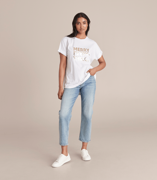 Embellished Christmas T-Shirt | Target Australia