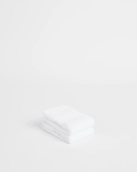Grandeur Australian Cotton Face Washers 2 Pack - Brilliant White ...