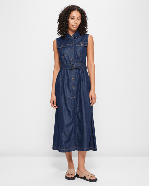 Sleeveless Denim Maxi Dress | Target Australia