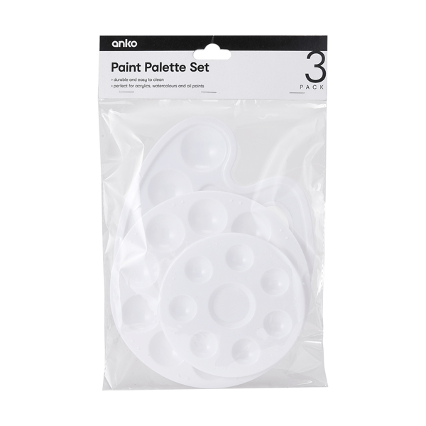 Paint Palette Set, 3 Pack - Anko | Target Australia
