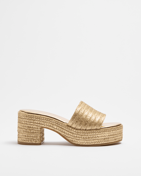 Womens Platform Sandal - Raffia | Target Australia