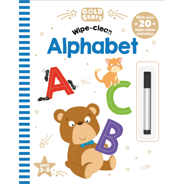 Gold Stars: Wipe Clean Alphabet - Activity Book | Target Australia