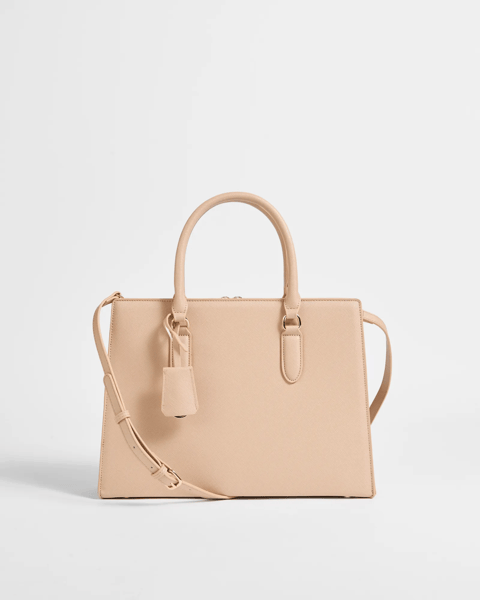 Medium Structured Work Tote Bag | Target Australia
