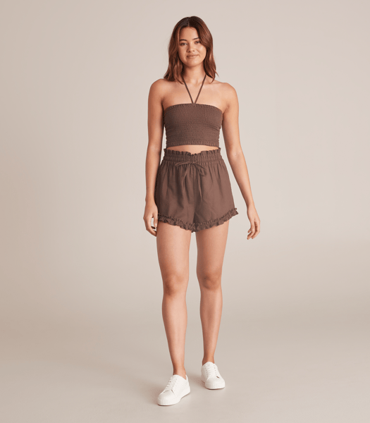 Lily Loves European Linen Micro Frill Shorts | Target Australia