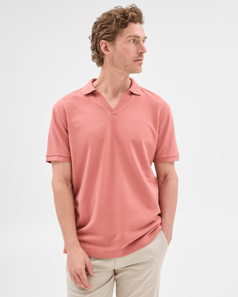 Australian Cotton Textured Reverse Polo Top | Target Australia