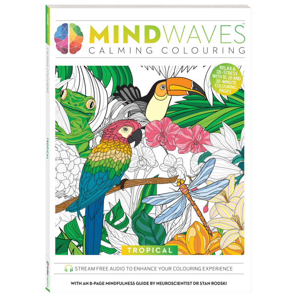 Mindwaves Calming Colouring: Tropical - Book | Target Australia