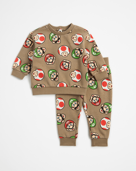 Baby Jumper and Trackpants 2 Piece Set - Super Mario | Target Australia