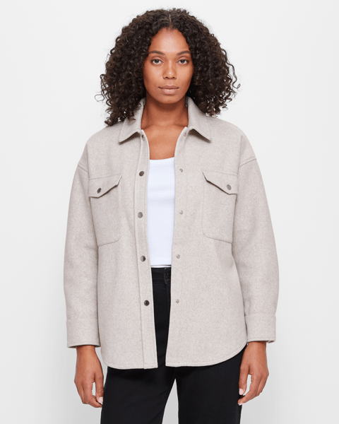 Brushed Patch Pocket Shacket | Target Australia