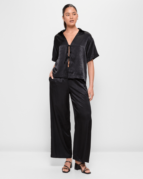 Satin Elastic Waist Pants - Lily Loves | Target Australia