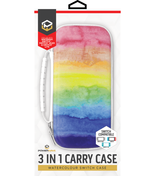 Powerwave Nintendo Switch 3 in 1 Carry Case Watercolour | Target Australia